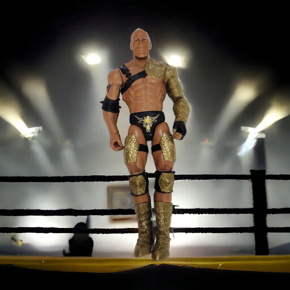 Mattel | Toys | Wwe Dwayne The Rock Johnson 24 Mattel Action Figure 7 ...